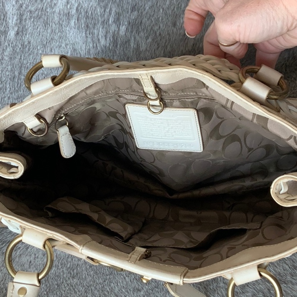 Coach Hamptons Limited Edition Braided Handbag - Gem